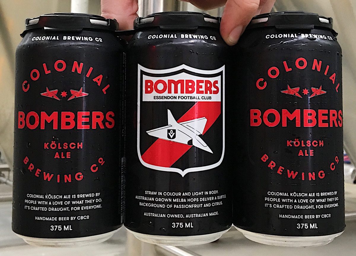 Colonial launches special Bombers cans – Brews News Australia