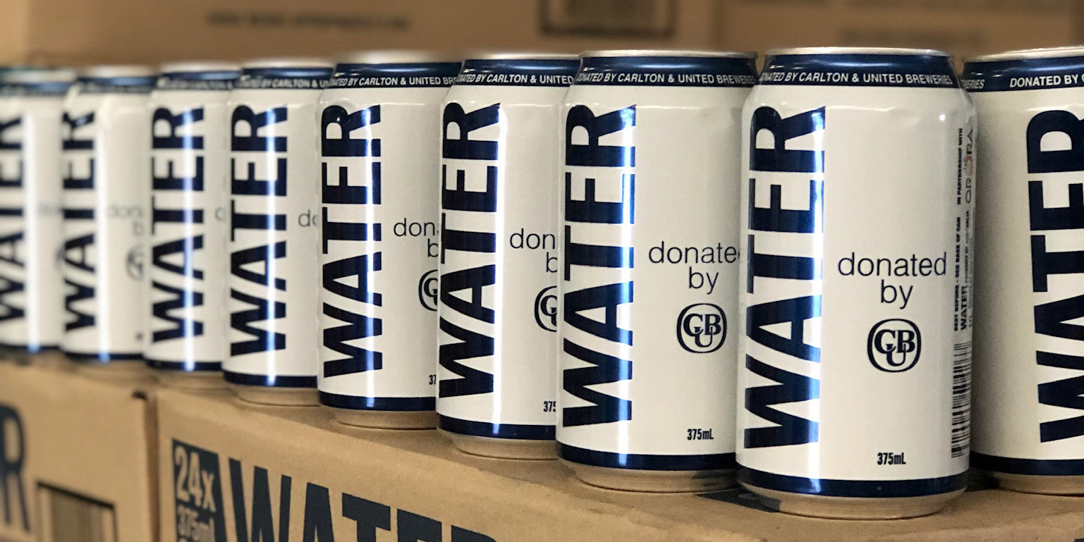 CUB sends canned water north for flood relief – Brews News Australia